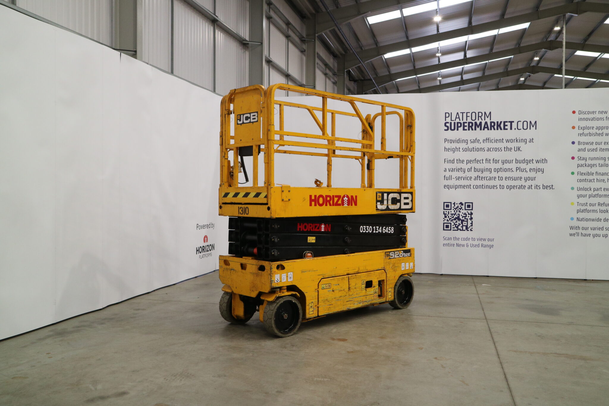 2018 JCB S2632E Electric Scissor Lift - Platform Supermarket