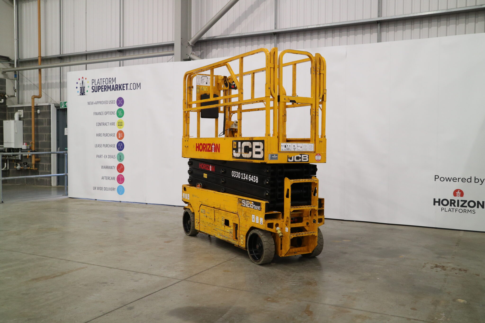 2018 JCB S2632E Electric Scissor Lift - Platform Supermarket